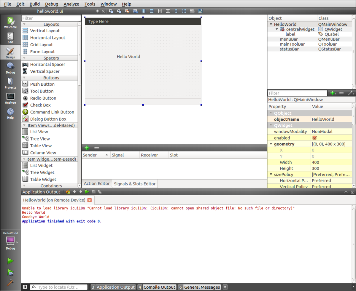 Creating a New EMAC OE SDK Project with qmake in Qt Creator - Creating ...